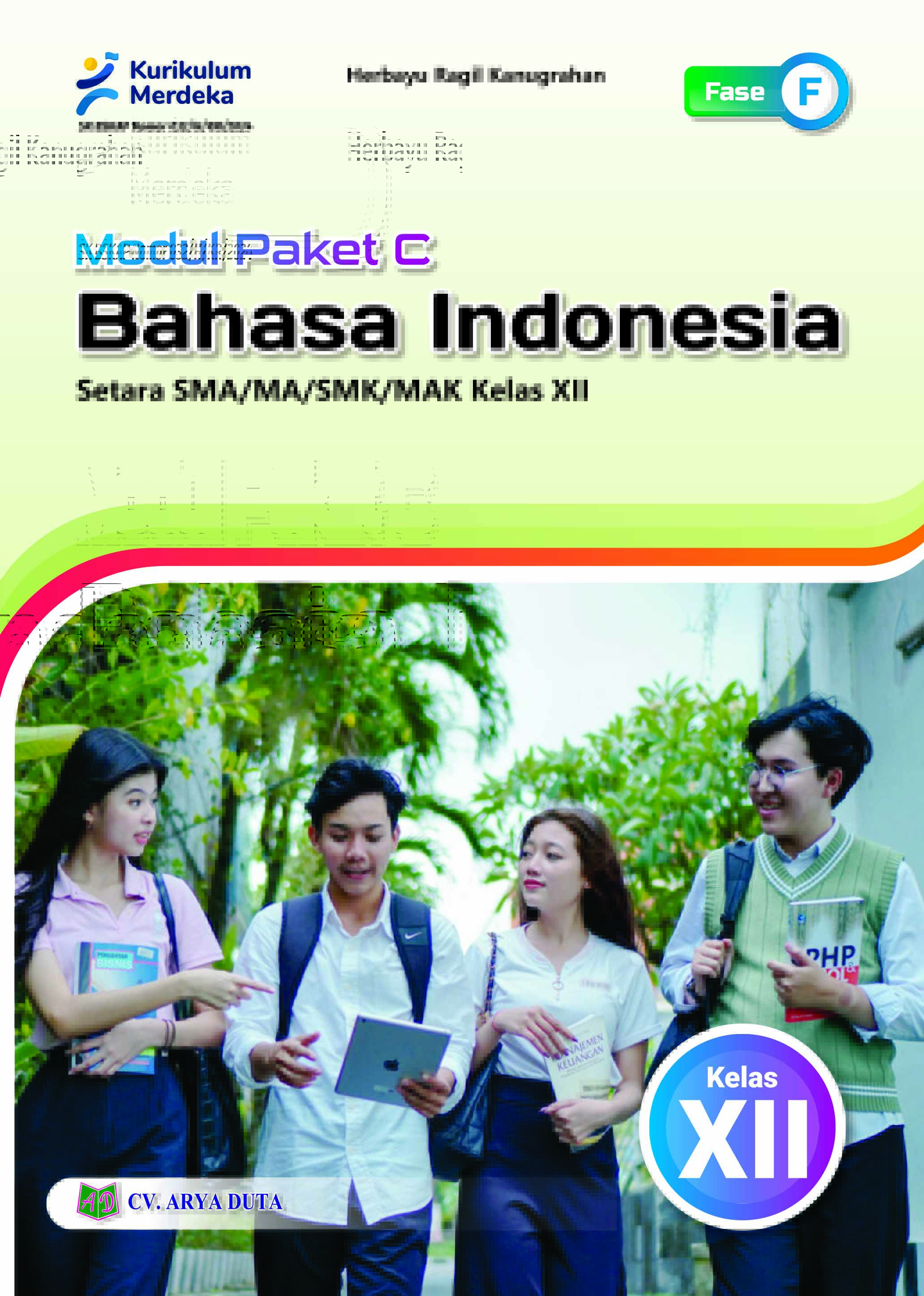 Buku Siswa - Buku Madrasah KMA 450 - Bahasa Arab MA Kelas XII - CV.Aryaduta